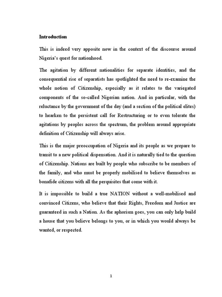 Role of Citizenship in Nation Building | PDF | Citizenship | Taxes