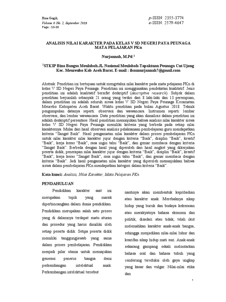 p-ISSN: 2355-3774 e-ISSN: 2579-4647: Volume 6 No. 2, September 2019 | PDF