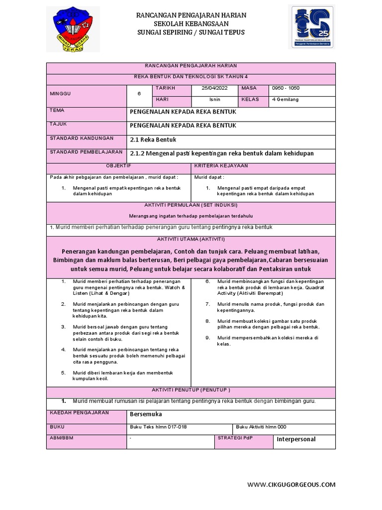 RPH Minggu 6 RBT THN 4 by Cikgu Gorgeous | PDF