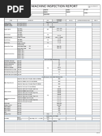 Form Check Sheet Greasing | PDF