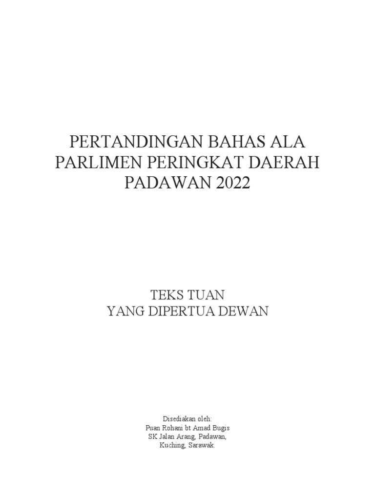 Pertandingan Bahas Sekolah Padawan | PDF | Kajian Bahasa Asing | Agama & Spiritualitas