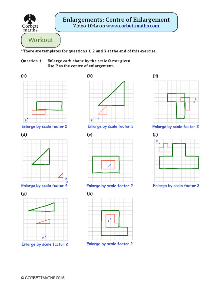Enlargement Answers 1 | PDF