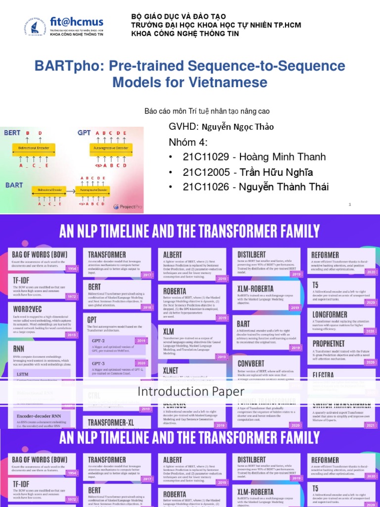 BARTpho: Pre-Trained Sequence-to-Sequence Models For Vietnamese | PDF | Cognitive Science ...