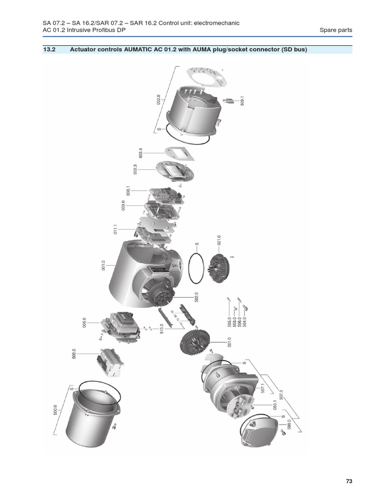 13.2 Actuator Controls AUMATIC AC 01.2 With AUMA Plug/socket Connector ...