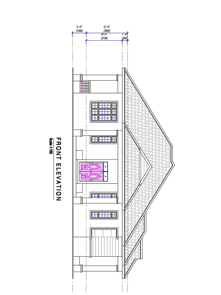Pandangan Hadapan Plan Rumah | PDF