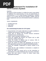 Checklist For Pre Commissioning of CCTV System | PDF | Closed Circuit ...