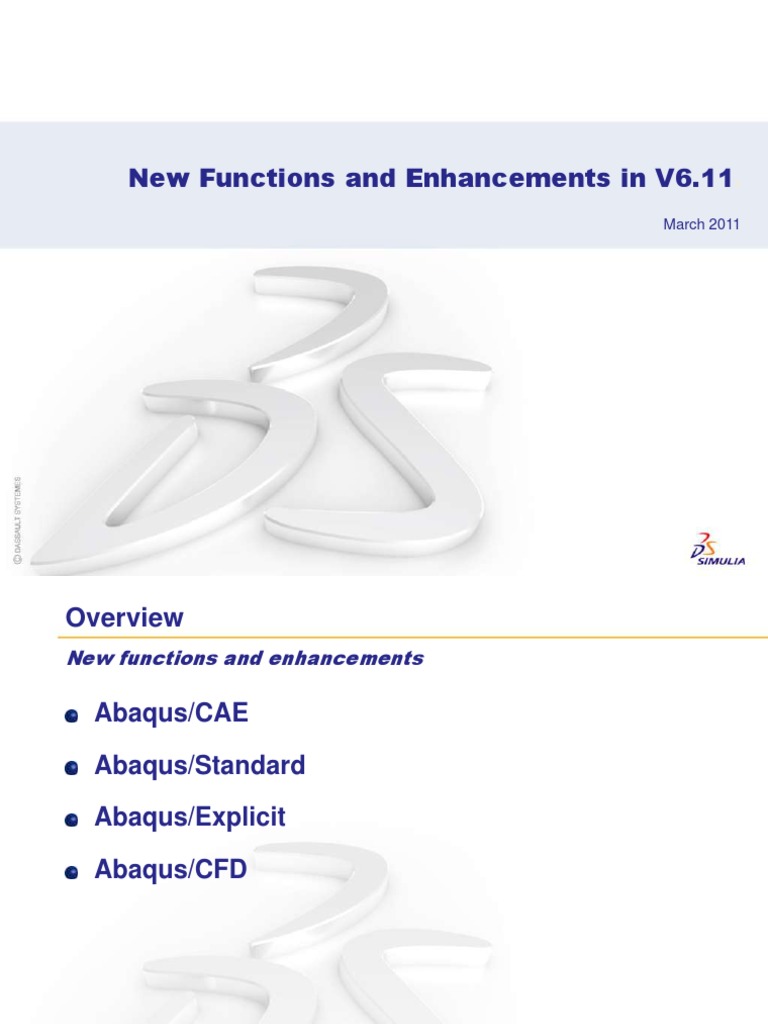 Abaqus New Function in V6.11 | PDF | Computational Fluid Dynamics ...