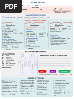 Fiche Bilan Secours Urgence ABCDE | PDF | Hôpital | Médecine