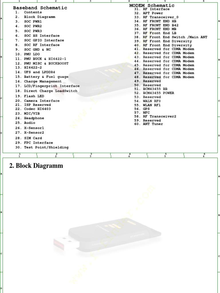 Modem Schematic Baseband Schematic Pdf Manufactured Goods
