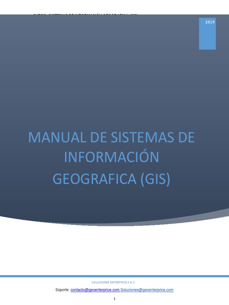 Manual de Sistemas GIS 2019 | PDF | Bases de datos | Sistema de ...