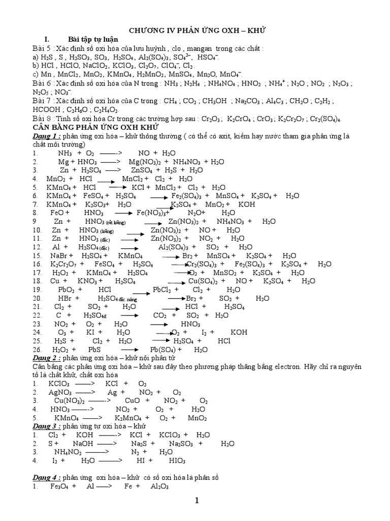Chương Oxh K L P 10 | PDF