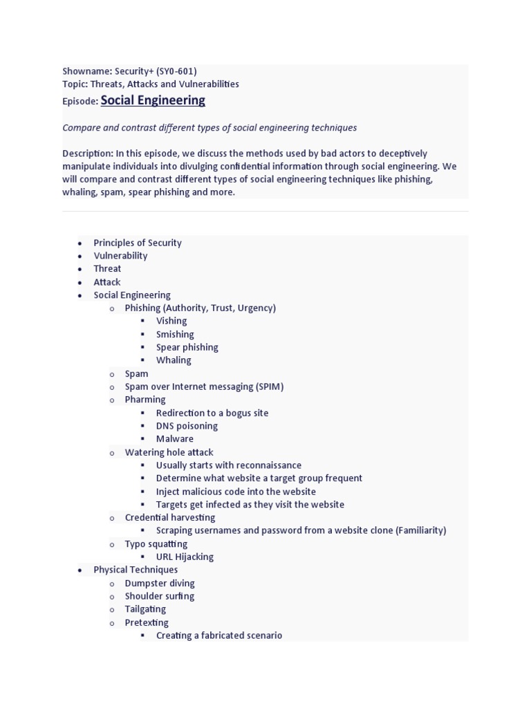Comptia Security Plus Notes | PDF