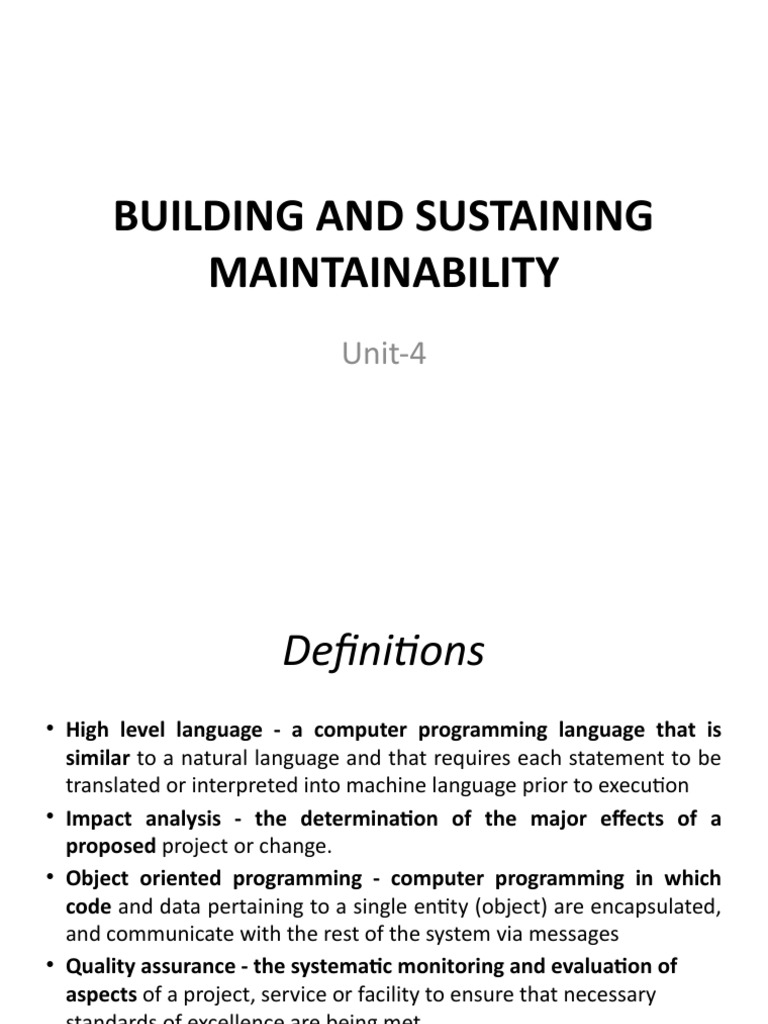 Unit-4 - Software Maintenance | PDF | Computer Programming ...