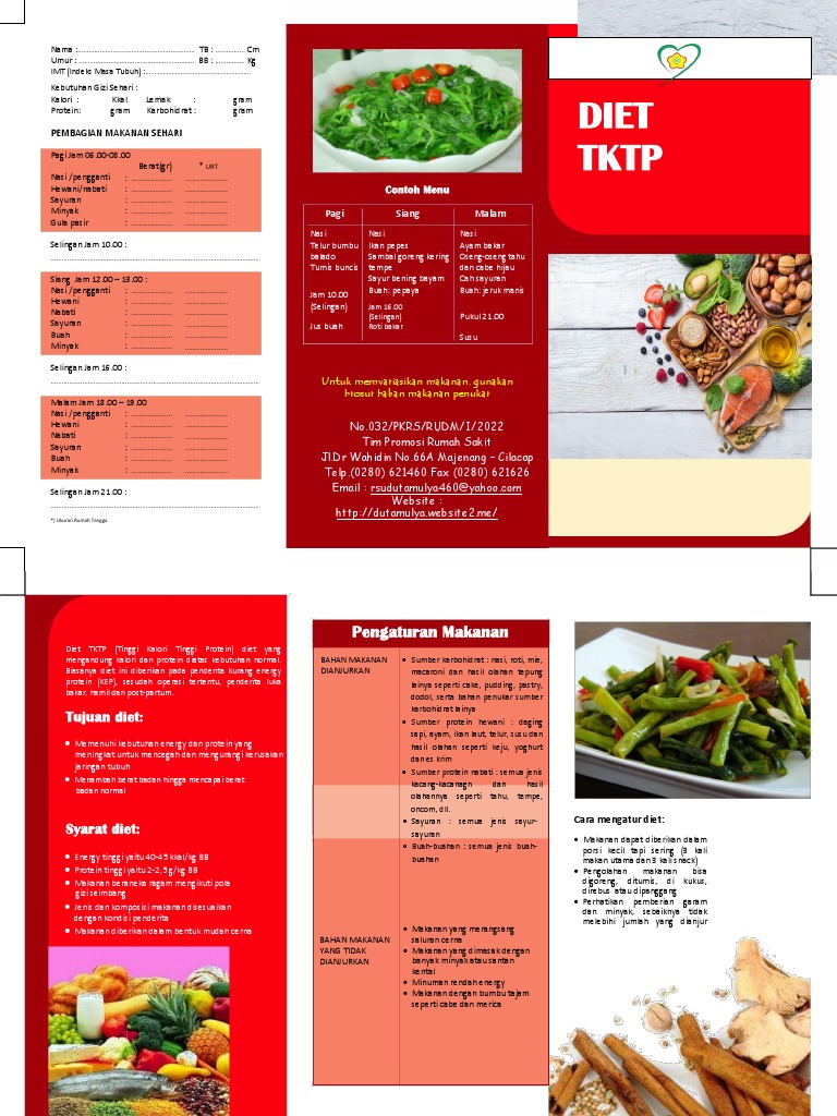 Leaflet Diet TKTP | PDF