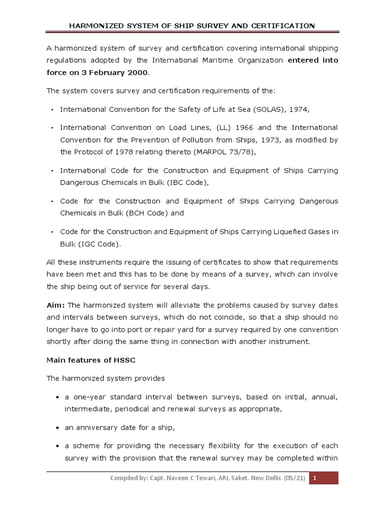 Surveys & HSSC | PDF | Ships | Surveying