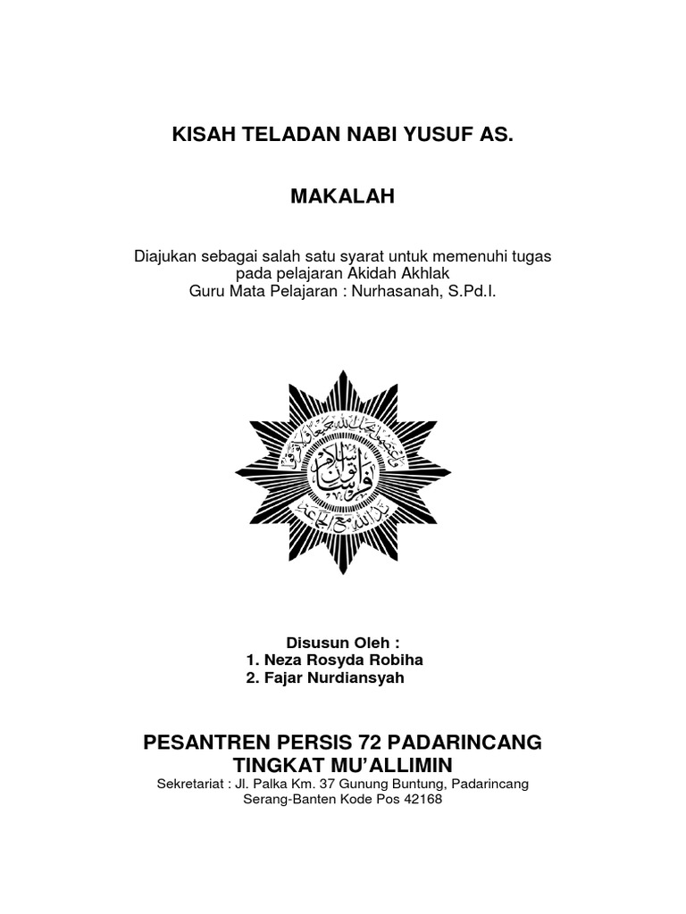 Nes - Kisah Teladan Nabi Yusuf | PDF | Ilmu Sosial | Perjalanan Nes - Kisah Teladan Nabi Yusuf | PDF | Ilmu Sosial | Perjalanan