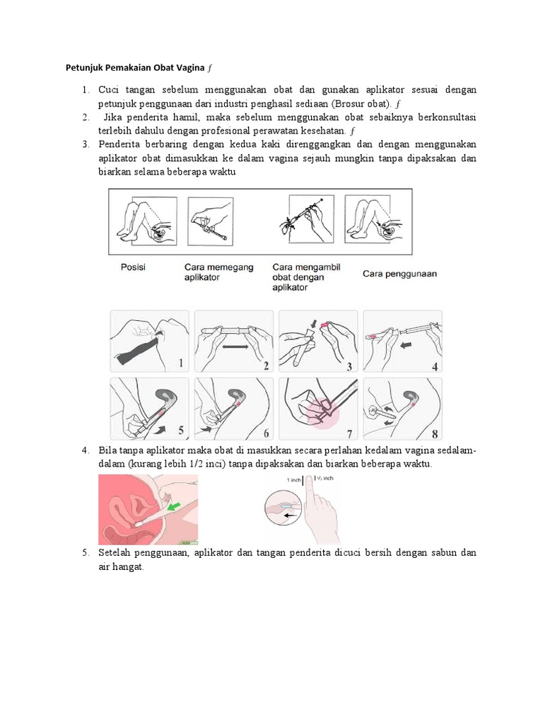MENGENAL PENGGUNAAN OBAT VAGINA SECARA BENAR | PDF