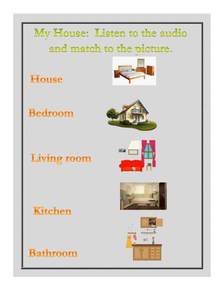 My House Worksheet | PDF