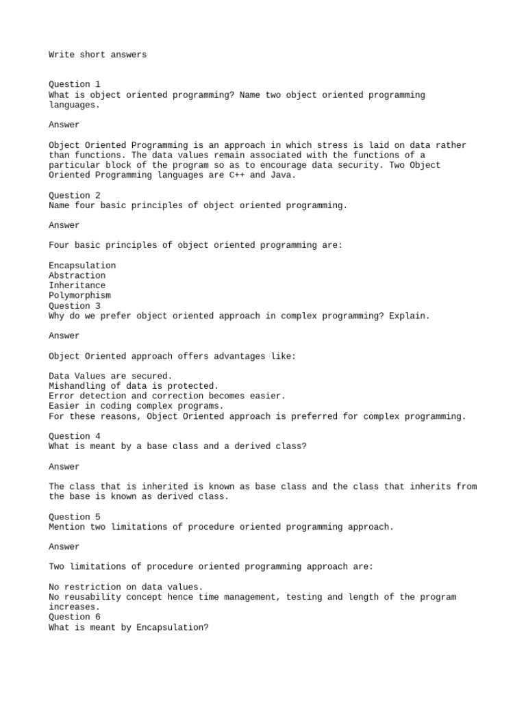 Computer CH 1, Unit 1 | PDF | Object (Computer Science) | Object ...