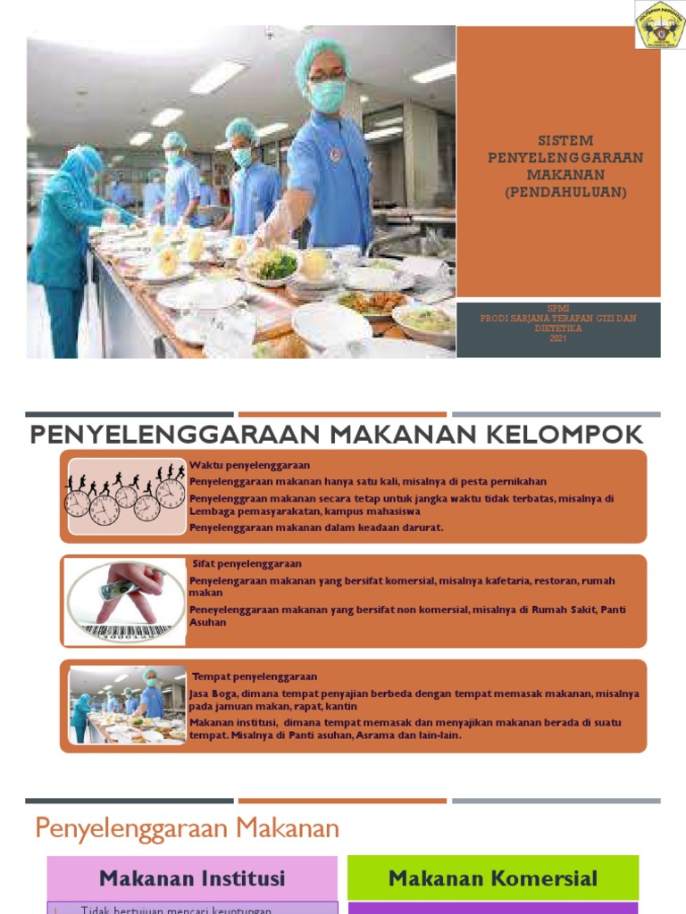 1-Sistem Penyelenggaraan Makanan | PDF