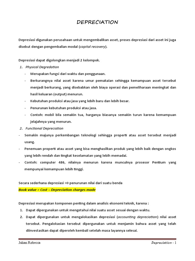 13 14 Depreciation | PDF