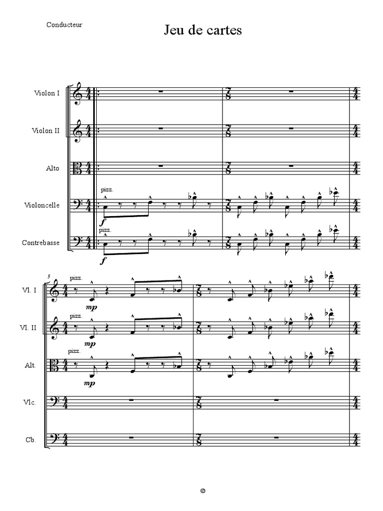 Jeu de Cartes | PDF | Musique folk | Orchestre