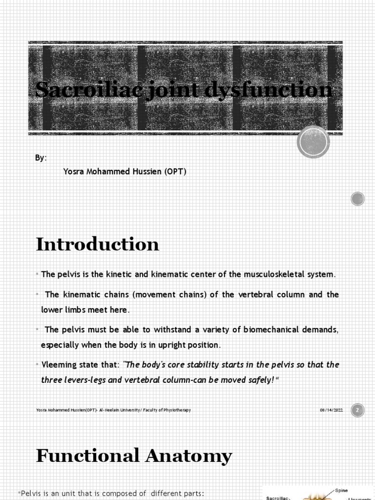 Sacroiliac Joint Dysfunction | PDF | Pelvis | Anatomical Terms Of Motion