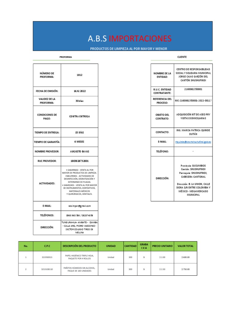 PROFORMA 1812-Signed | PDF