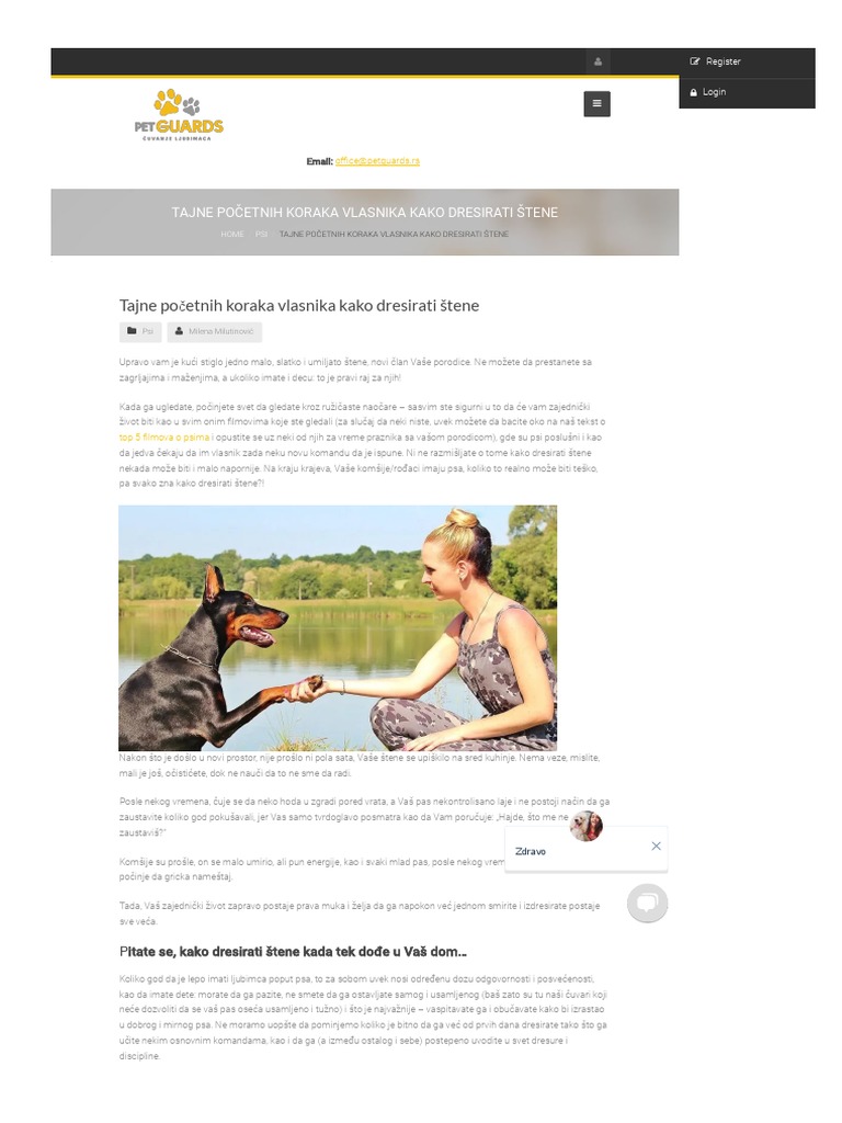 Tajne Pocetnih Koraka Vlasnika Kako Dresirati Stene | PDF