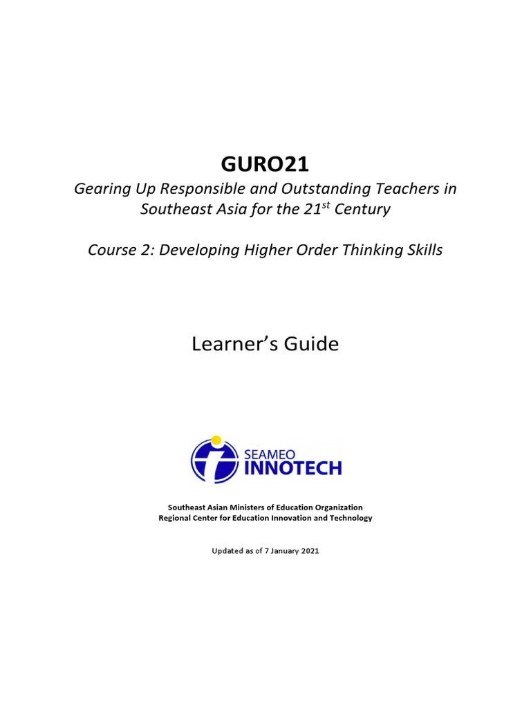 Learners Guide Guro21 c2 Edit 7 Jan 2021 Iflex2 Region X b7 | PDF ...