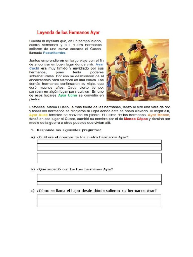 Los Hermanos Ayar | PDF