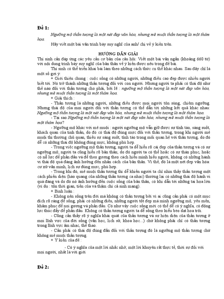 Đề NLXH luyện thi 2021 | PDF