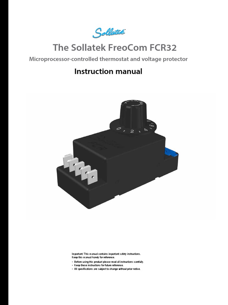 The Sollatek Freocom Fcr32: Instruction Manual | PDF | Capacitor ...