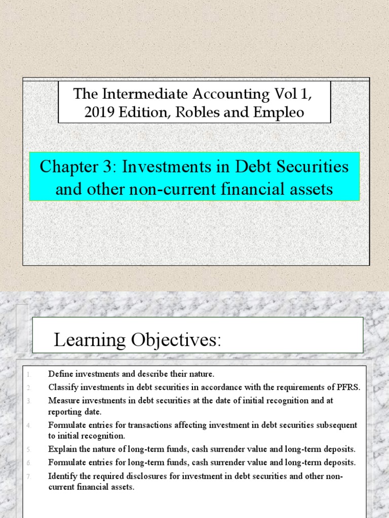 Accounting for Debt Investments | PDF | Securities (Finance) | Bonds ...