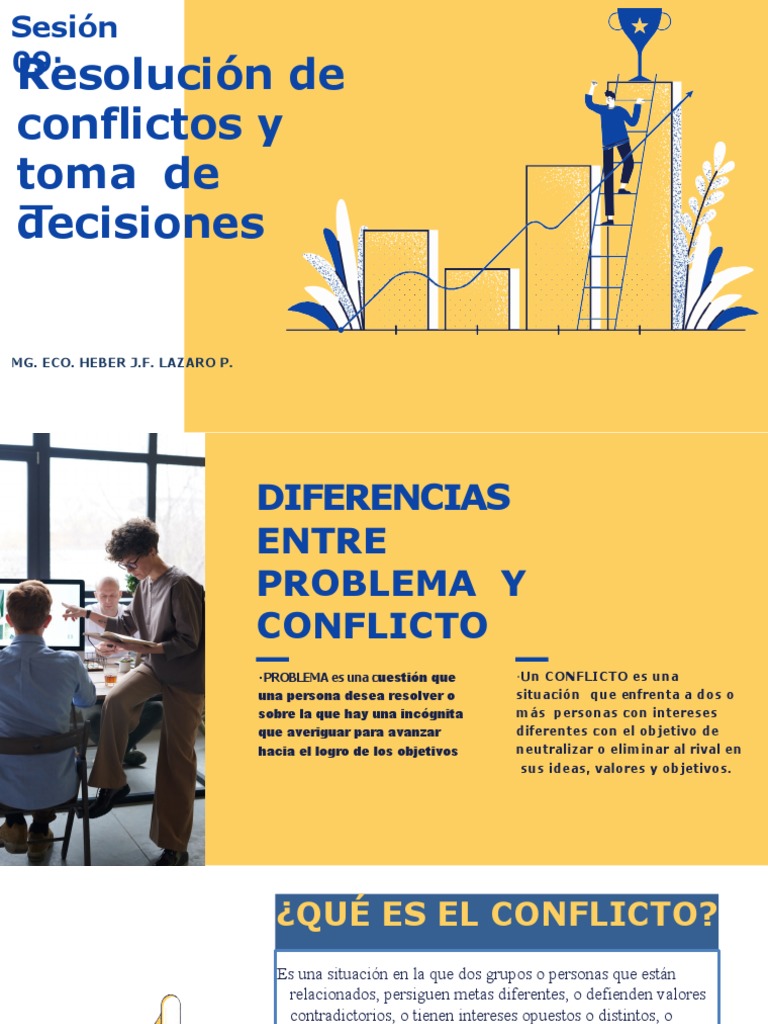 Resolucion de Conflictos y Toma de Decisiones PPT Semana 9 | PDF ...