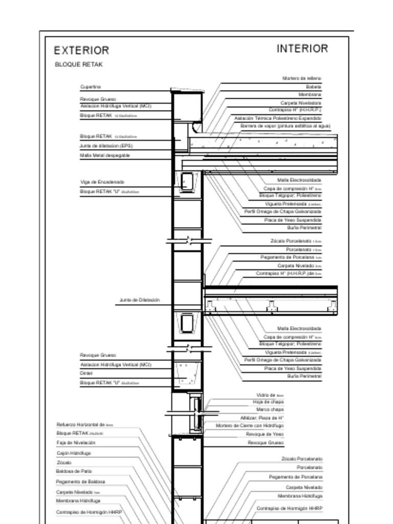 Bloque Retak | PDF | Elementos arquitectónicos | Ingeniería de Edificación