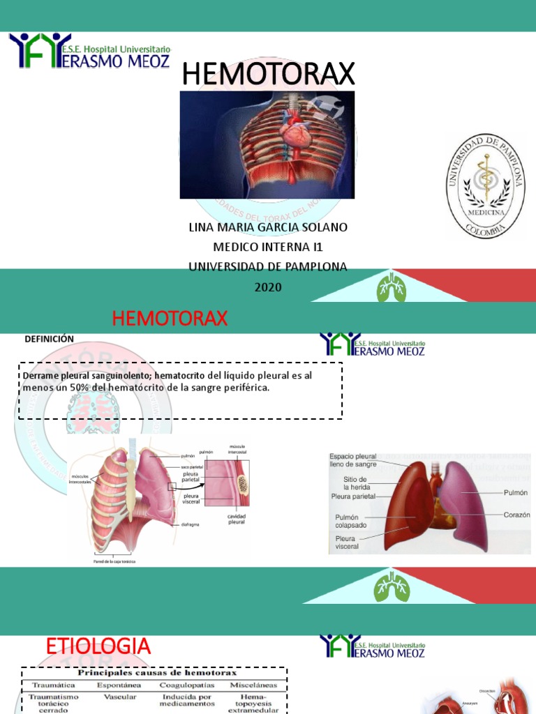 HEMOTORAX | PDF | Neumología | Medicina