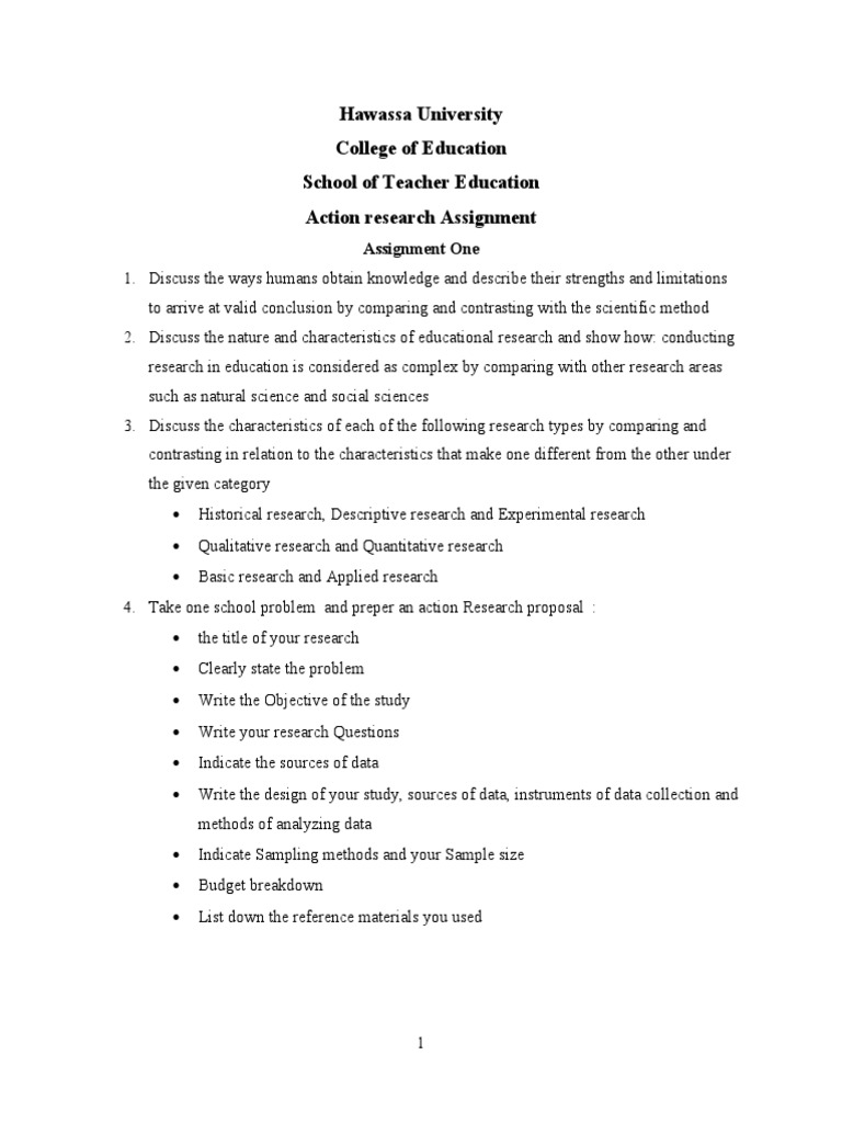 ACTION Research Assignment 2021 | PDF | Action Research | Data