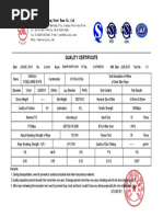 Wire Rope Test Certificate | PDF | Rope | Wire