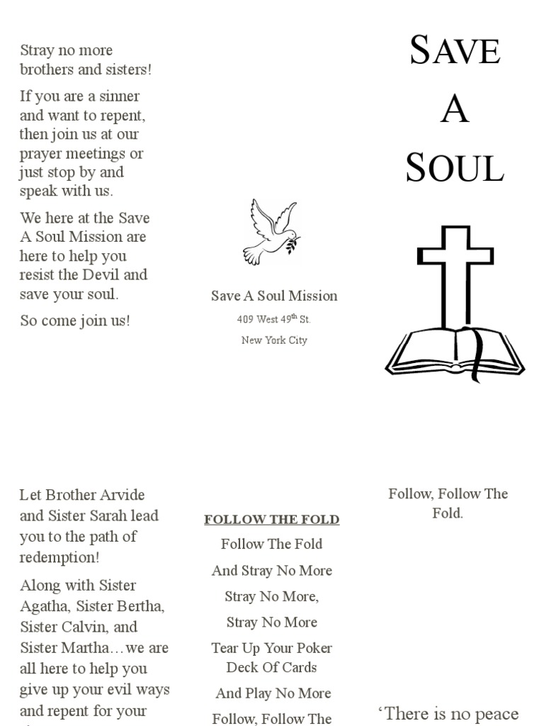 Save A Soul Mission Invitation | PDF