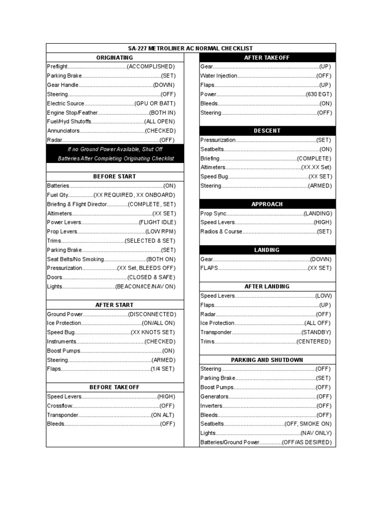 Metro Checklist | PDF | Transport | Manufactured Goods