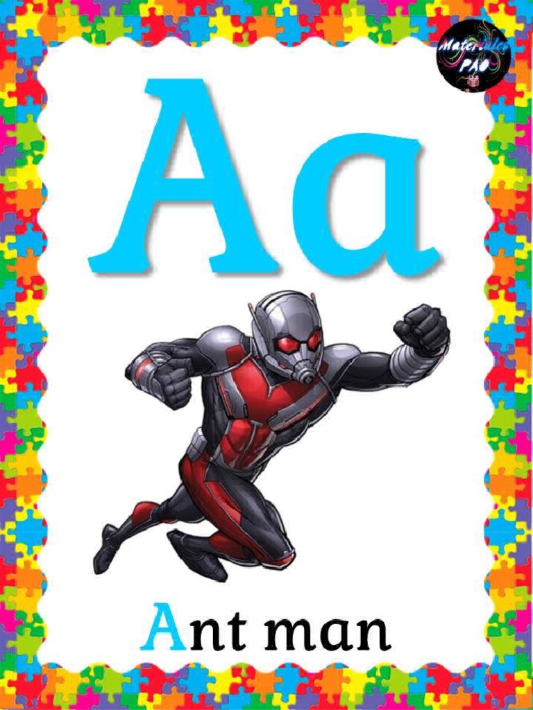 Abecedario de Superhéroes Recopilado Por Materiales Educativos para ...