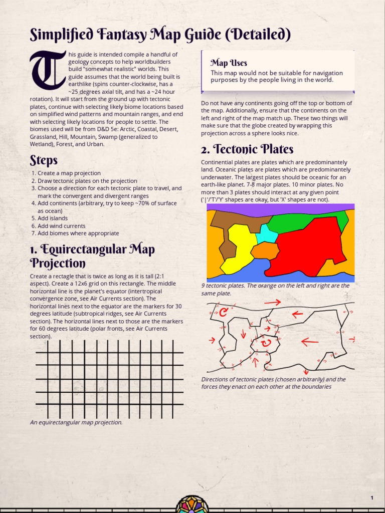 Fantasy Map Guide GM Binder | PDF | Plate Tectonics | Tropical Cyclones