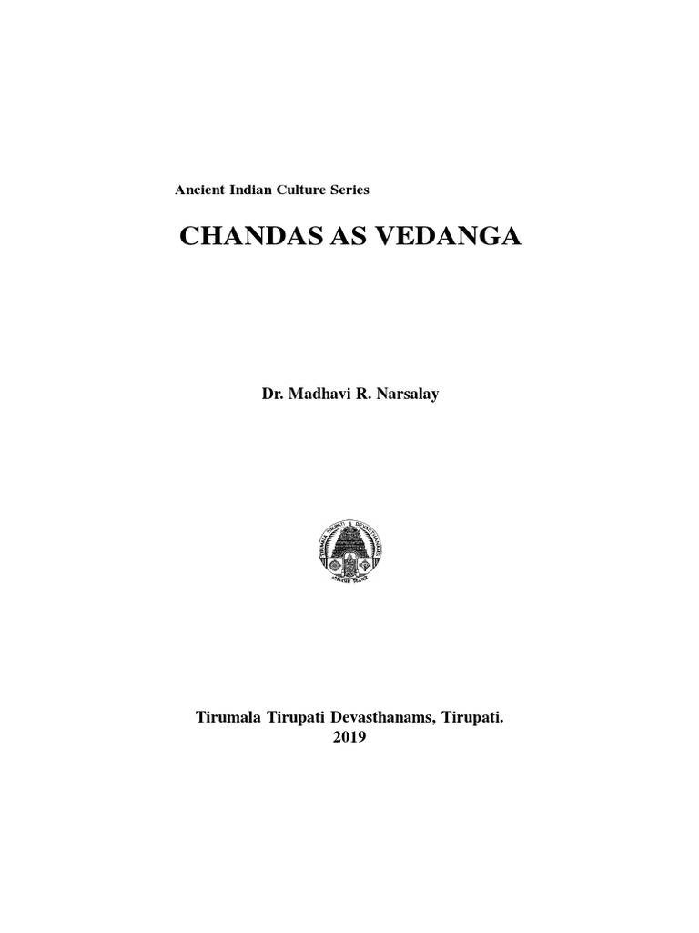 Chandas As Vedanga | PDF | Vedas | Indian Religions