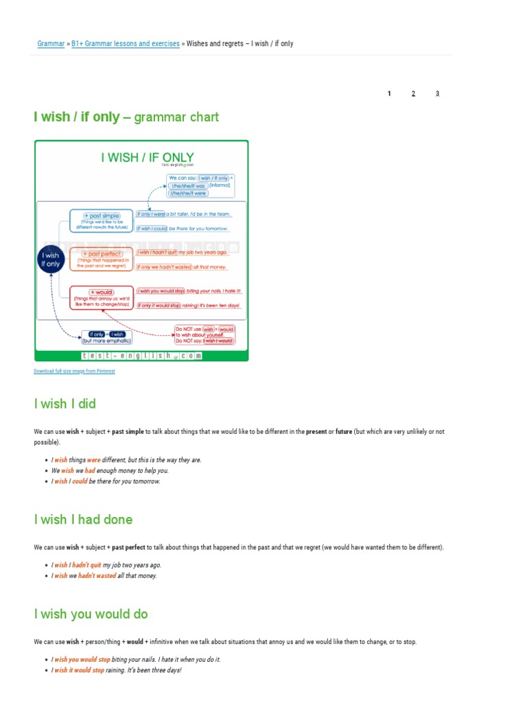 12-Wishes and Regrets - I Wish If Only | PDF