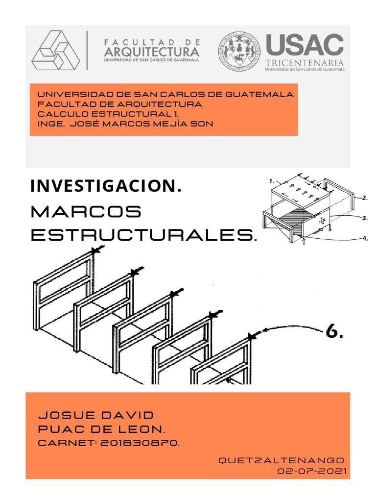 Marcos Estructurales (2) | PDF | Viga (Estructura) | Ingeniería mecánica