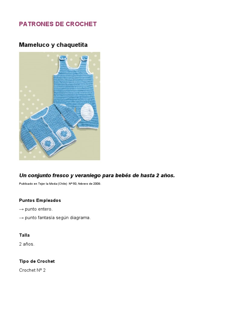Patrones de Crochet | PDF | Tejer