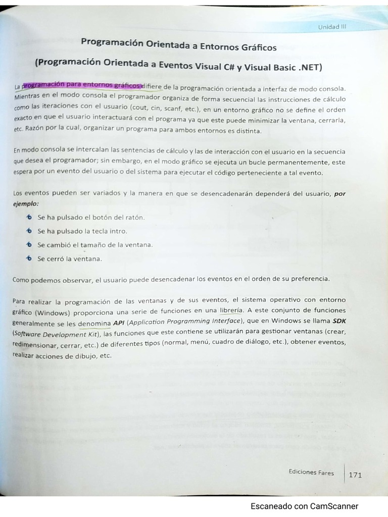 Programación II Programación Orientada A Entornos Gráficos | PDF