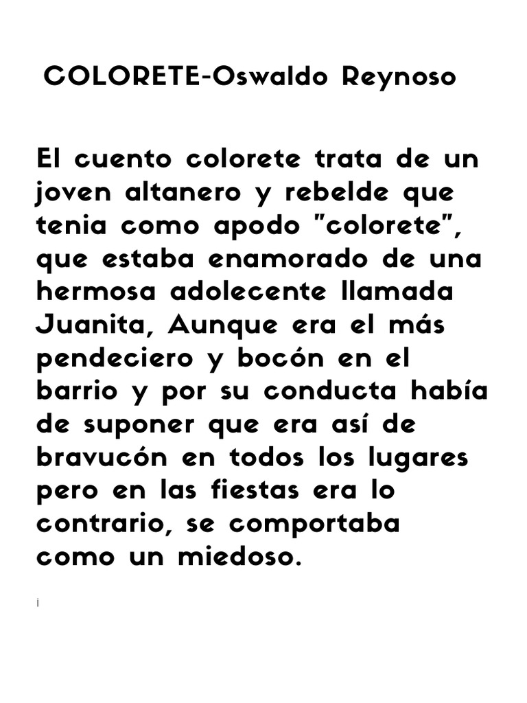 COLORETE Oswaldo Reynoso | PDF | Novela negra, policíaca y suspenso