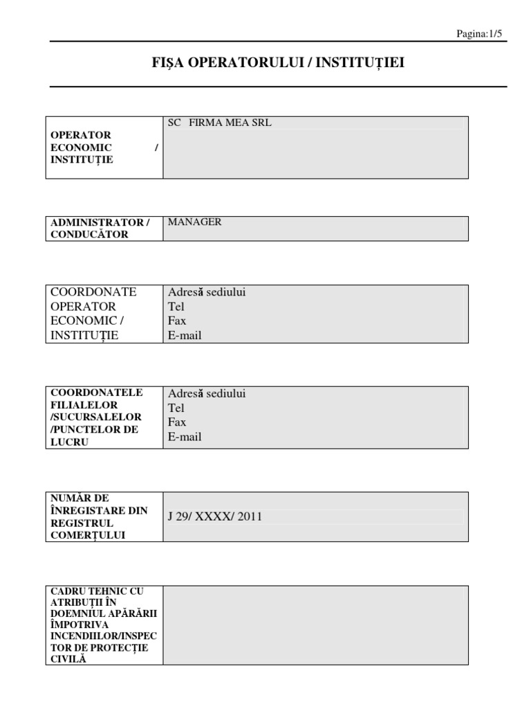 Fisa Obiectivului | PDF